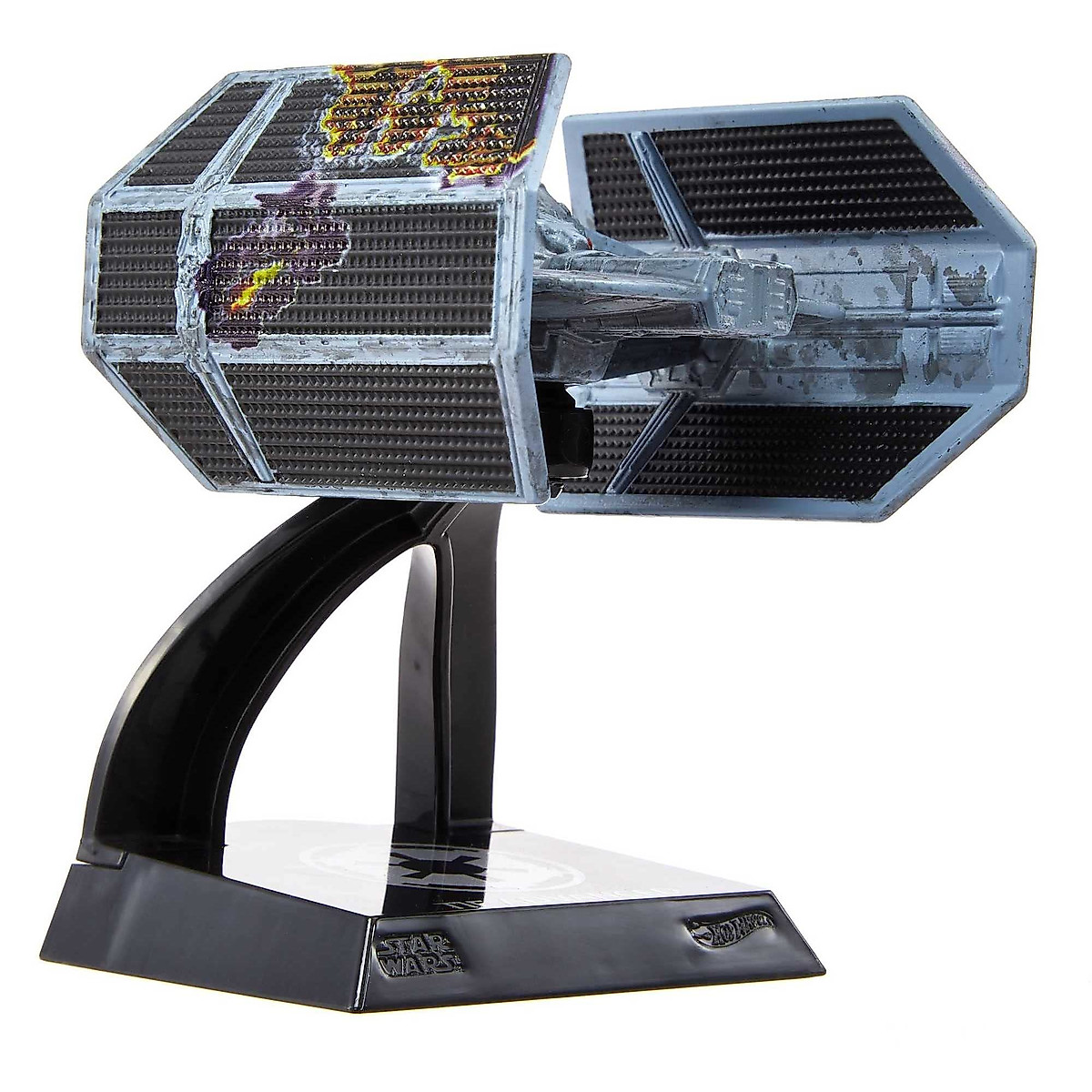Hot Wheels Star Wars Starships Select Premium Diecast Darth Vader's TIE Advanced Battle Damage Variant