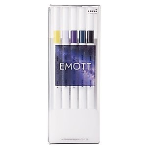 Uni EMOTT 5 Colors Set No.11, Midnight Color (PEMSY5C.NO11)