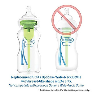 Dr. Brown's Options+ Wide-Neck Replacement Kit, 9 Ounce (Pack of 2)