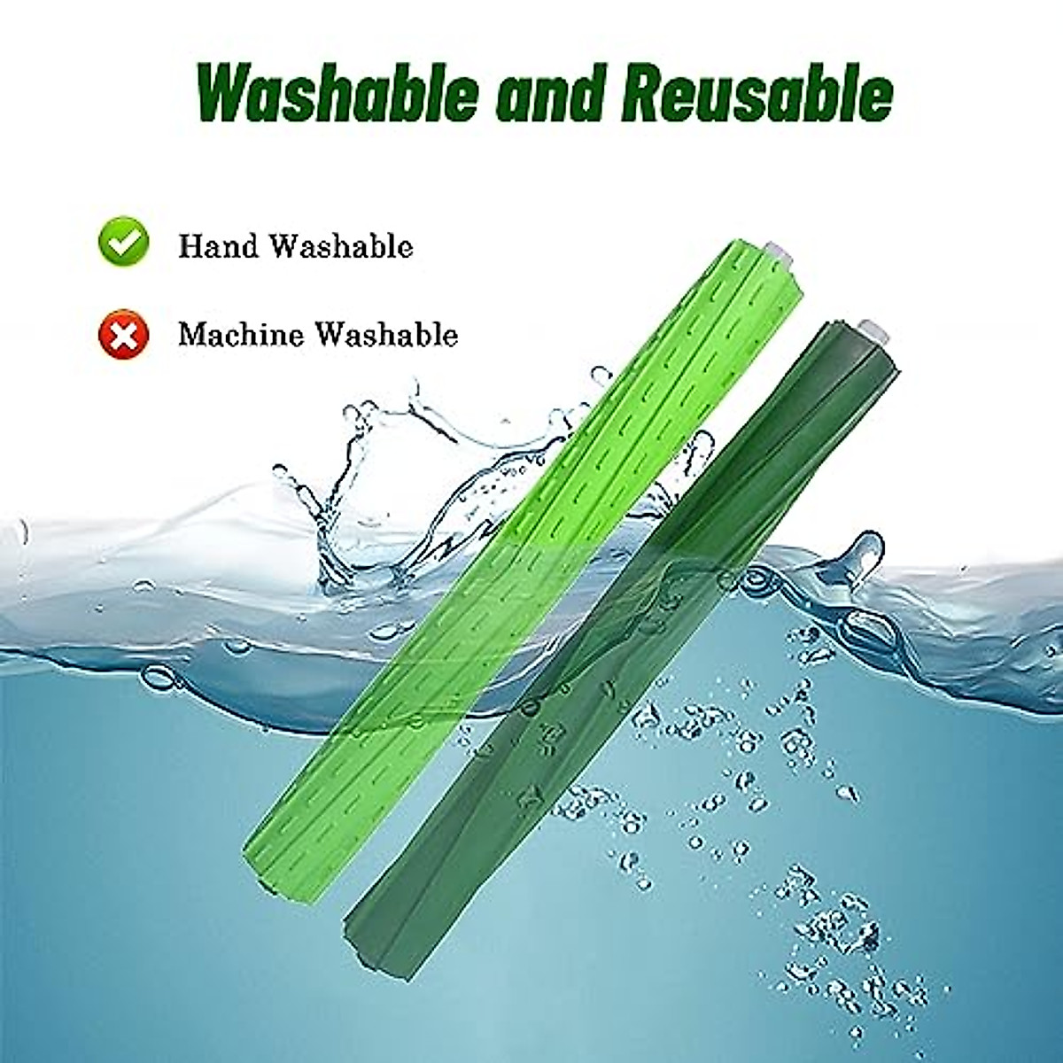 Zmerob S9 Replacement Brushes Parts for iRobot Roomba S9 (9150) S9+ S9 Plus (9550) S Series Wi-Fi Connected Robot Vacuum Cleaner, 3 Set Multi-Surface Rubber Roller Brushes