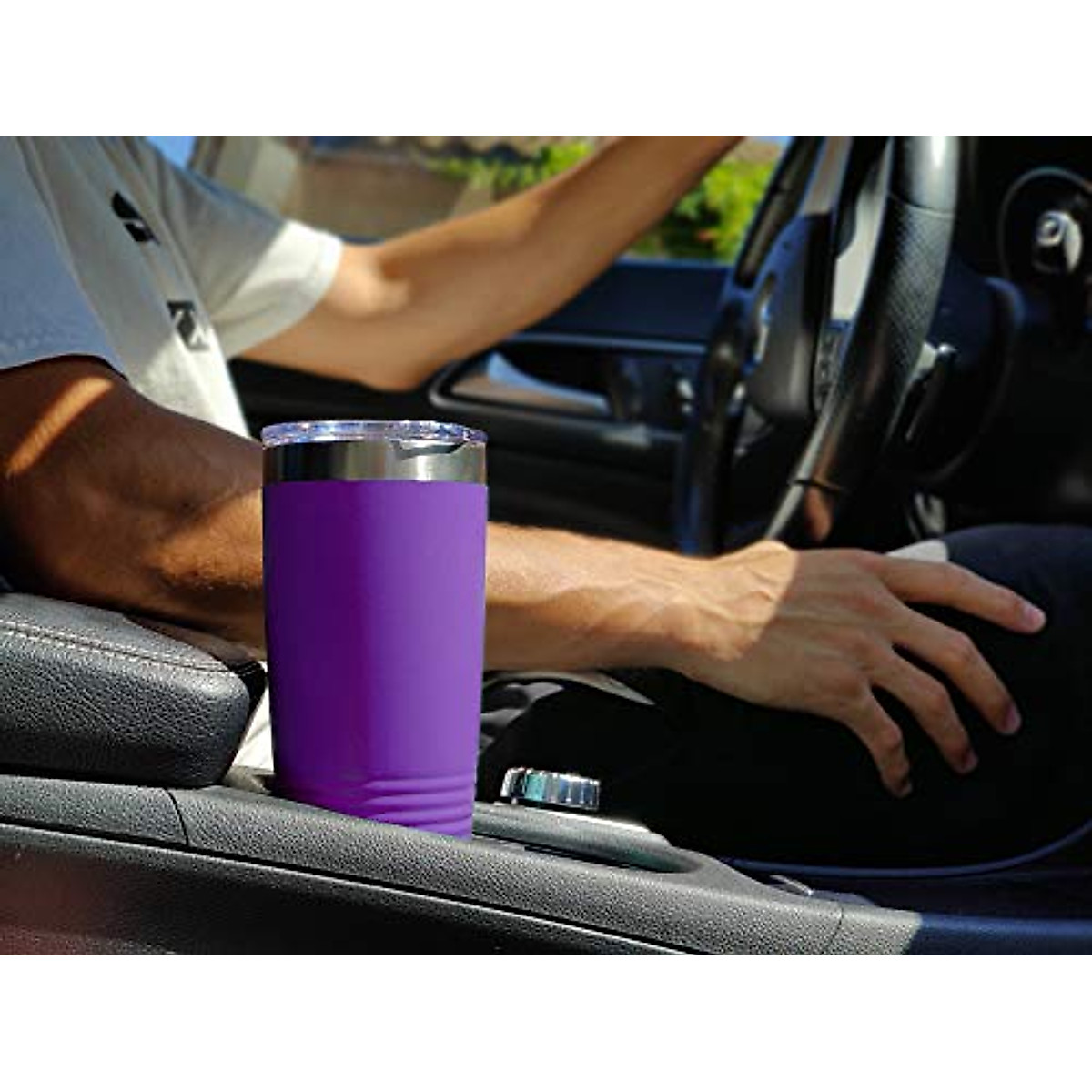 LaserGram 20oz Vacuum Insulated Tumbler Mug, CNA Certified Nurse Assistant, Personalized Engraving Included (Dark Purple)