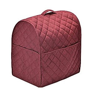 Stand Mixer Cover compatible with Mixer, Fits All Tilt Head & Bowl Lift Models,Waterproof,Ease cleaning (Wine Red, Fits for 4.5-Quart and 5-Quart)