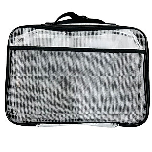 HAPPIBOX 4PC Large Mesh Storage Bag for Board Games, Puzzles, Toys, Supplies, Zippered Bags for Organization Compatible with Legos and Doll Storage (4pc Mesh Bags)