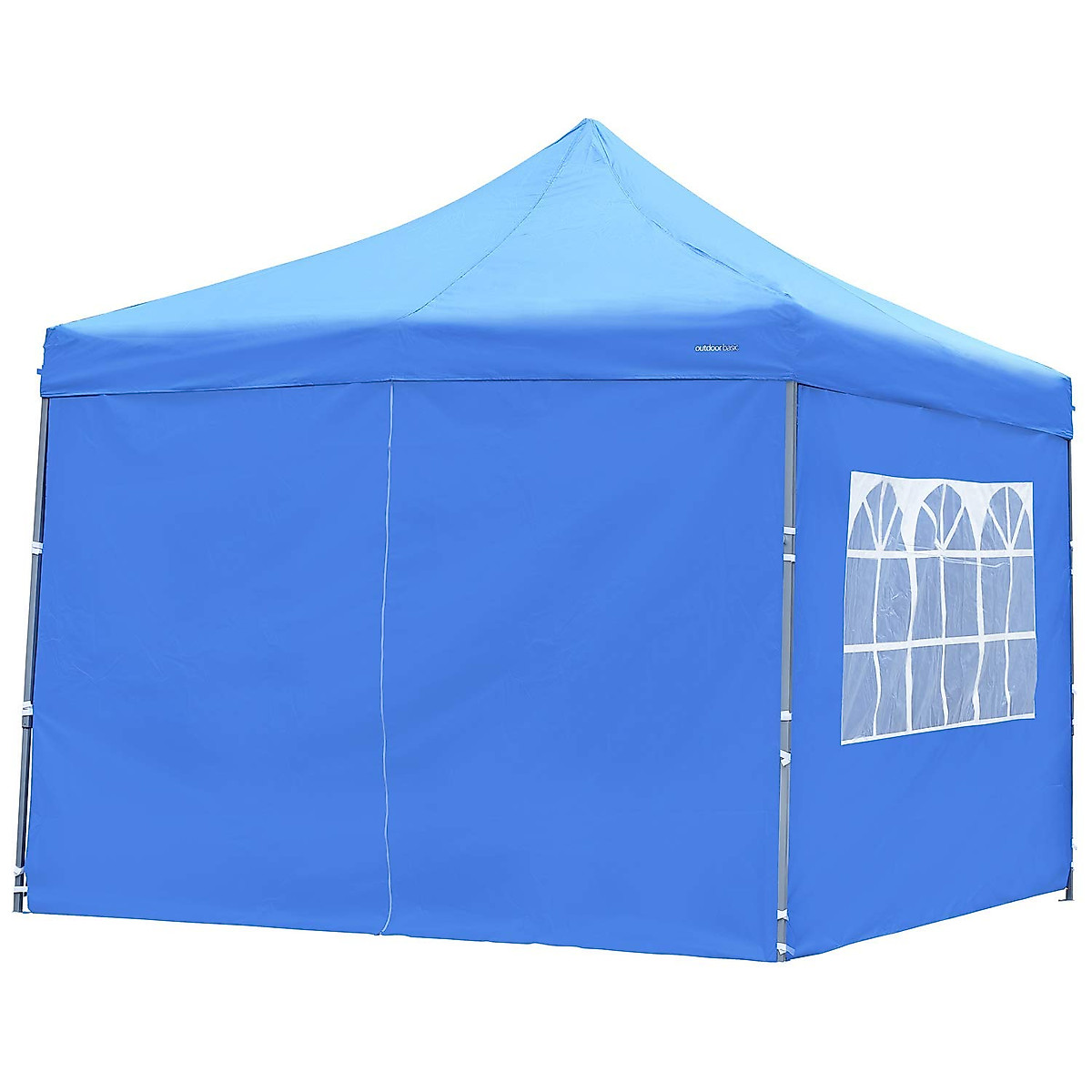 10x10 Ft Pop up Canopy Tent Instant Folding Shelter with 4 Removable Sidewalls for Tailgating Party Blue