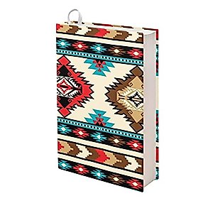 KUIFORTI Aztec Hippie Tribal Book Covers for Paperback,Boys Girls Notebook Protector Book Pouch Sleeves Textbook Jackets Up to 9 * 11 Inch,Universal Fit Most Hardcover Book