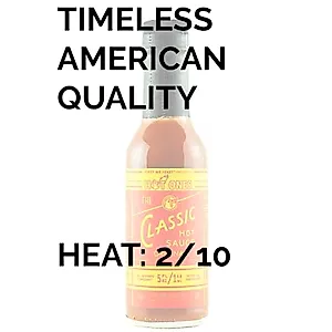 Hot Ones The Classic Hot Sauce Made With Natural Ingredients & Strong Flavors From Organic Chile De Arbol Peppers, 5 fl oz Bottle (1-Pack)