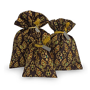 NOVICA Artisan Handmade Natural Orchid Brooch Pin Necklace Gold Plated Flower Pendant Leaf No Stone Thailand Floral [17.75 in L Pendant(s) 2.2 in L x 2.6 in W x 1.1 in D] ' Orchid Fantasy'