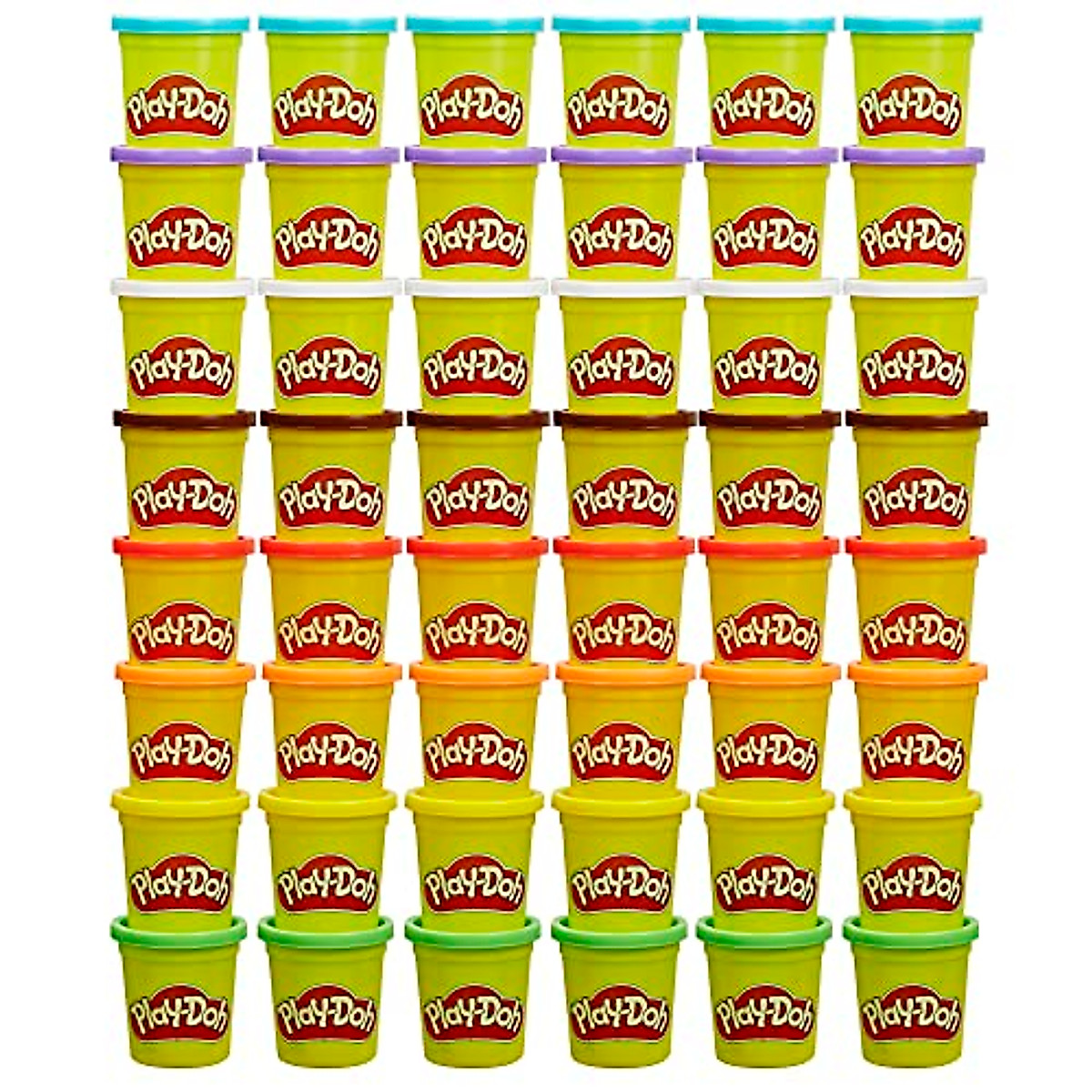 Play-Doh Bulk Pack of 48 Cans, 6 Sets of 8 Modeling Compound Colors, Perfect for Halloween Treat Bags, Party Favors, Arts & Crafts, 3oz, Preschool Toys 2+ (Amazon Exclusive)