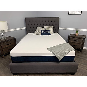 FVLFIL American Mattress Company 10" American Made Graphite Infused Memory Foam Mattress: CertiPUR Certified (King)