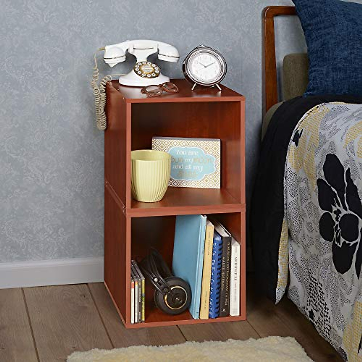 Niche Cubo Storage Organizer Open Bookshelf Set- 2 Cubes- Cherry