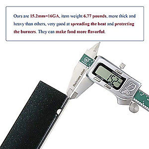 Utheer 7540 7539 Flavorizer Bars 24.5 Inches for Weber Genesis 300 Series E-310 E-320 S-310 S-320 EP-310 EP-320 (with Side Control), Replaces Weber 65935, Porcelain Enameled Steel