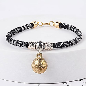 Dog Cat Collar with BellAdjustable Basic Dog Collar for Small Medium Dogs, Cats and Puppy with Buckle