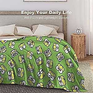 Ultra-Soft Lightweight Throw Blanket, Plush Cozy Blankets for Couch Sofa Bed Blankets 40"x50"