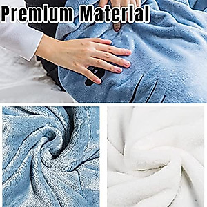 Shark Blanket Super Soft Cozy Flannel Hoodie Shark Sleeping Bag Shark Tail Wearable Fleece Throw Blanket for Adult 2023 New