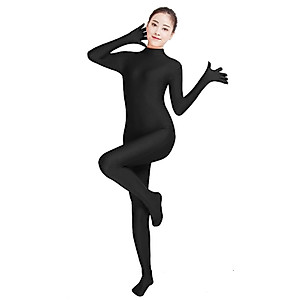 Lifup Spandex Dance Leotard Unitard Catsuit for Adults black XL