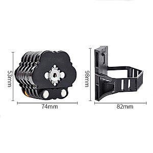 Bicycle Lock, with keyBicycle Folding Lock High Security Can Include Stand, Made of Hardened Steel Length 78 cm Suitable for Most Bicycles and e-Scooter Locks