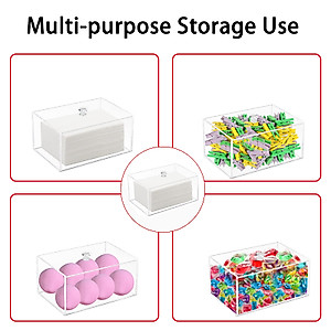 Weiai Acrylic Dryer Sheet Holder, Clear Dryer Sheets Box Container for Laundry Dispenser Storage