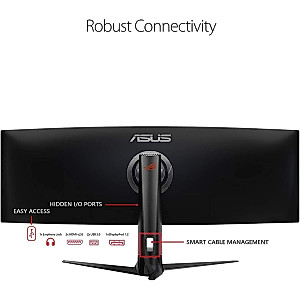 Asus ROG Strix XG49VQ 49” Curved Gaming FreeSync Monitor 144Hz Dual Full HD HDR Eye Care with DP HDMI Black