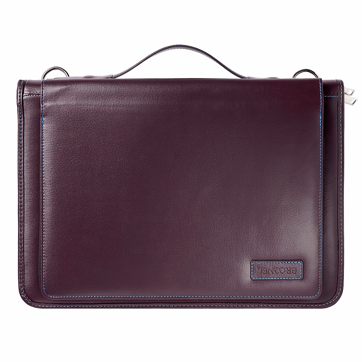 Broonel Purple Leather Laptop Messenger Case - Compatible with Microsoft Surface Pro 7 12.3"