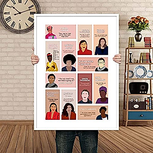 LOLUIS Women Leader Posters, Empower Women Poster, Women History Month Poster, Inspirational Wall Art For Teens Girls Room Decor, Womens UNFRAMED (16x24", 1.1 Women Leader)