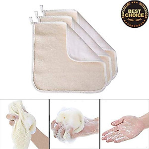 6 Pack Exfoliating Face Body Wash Cloth Towel, Soft-Weave Scrub Towel Cloth Beauty Skin Home Massage Bath Cloth for Skin Care, Shower Scrubber
