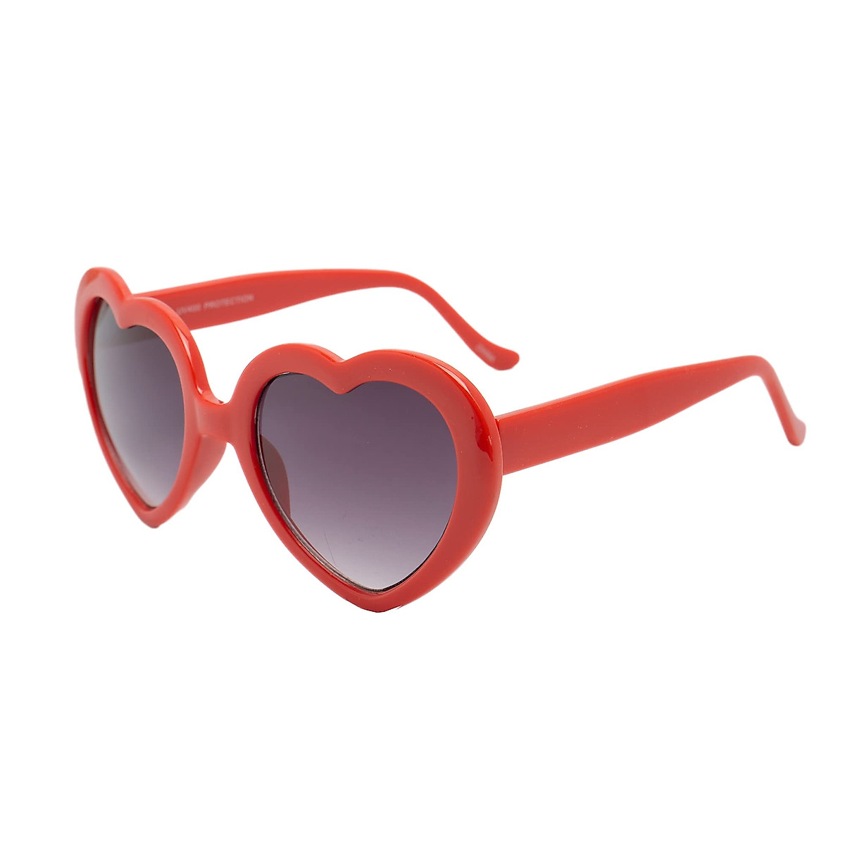 Gravity Shades Oversized Heart Shaped Sunglasses, Red