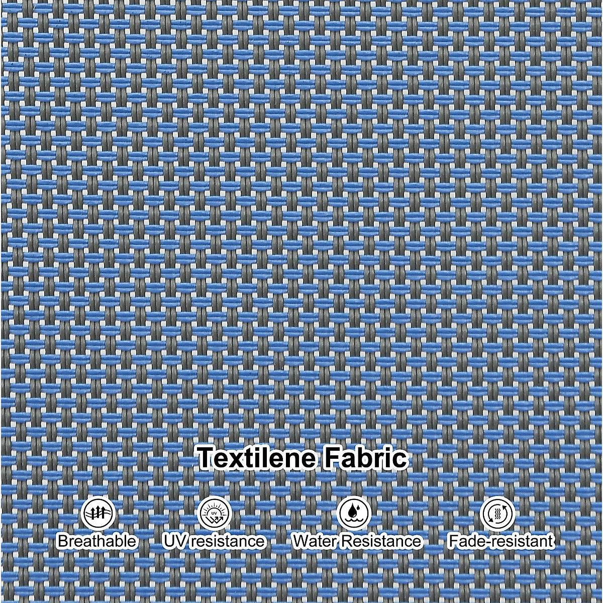 PURPLE LEAF Lounge Chair Outdoor Set of 4 White Aluminum Lounge Chairs with Wheels and Table Outdoor Chaise Lounge for Patio Pool Yard, Indigo