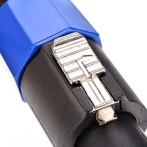 Yuyaokk 2Pack 25 ft Male Speakon to Speakon Cables, Professional 12 Guage AWG Audio Cord DJ Speaker Cable Wire with Twist Lock - 2 Conductor.