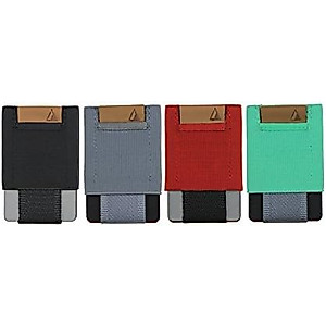 NOMATIC Minimalistic Wallet for Men and Women - Slim Wallet Fits In Front Pocket - Holds 4-15 Cards - Hidden Cash Holder and Key Holder Pocket (Black)