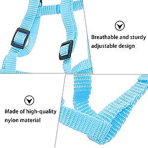 TEHAUX Pet Rabbit Harness Leash Soft Rabbit Harness and Leash Pet Rope Small Animal Vest Accessories for Walking/Running/ Jogging Outdoor Random Color