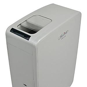 Janibell MPV10A ABS 2-Gallon Touchless and Hygienic Sanitary Napkin Disposal System, Rectangular, 5-1/2" Width x 11-1/4" Depth x 16-1/2" Height, Gray