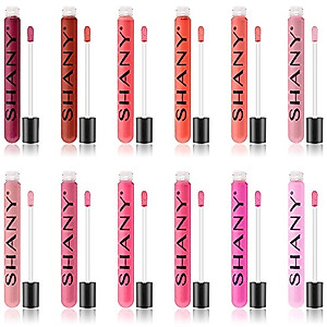 SHANY The Wanted Ones - 12 Piece Lip Gloss Set with Aloe Vera and Vitamin E
