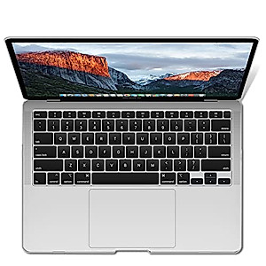 IBENZER Compatible with 2022 2021 2020 MacBook Air 13 inch case M1 A2337 A2179 A1932, Plastic Hard Shell Case for Mac Air 13 Retina Display with Touch ID, Crystal Clear, MMA-T13CYCL