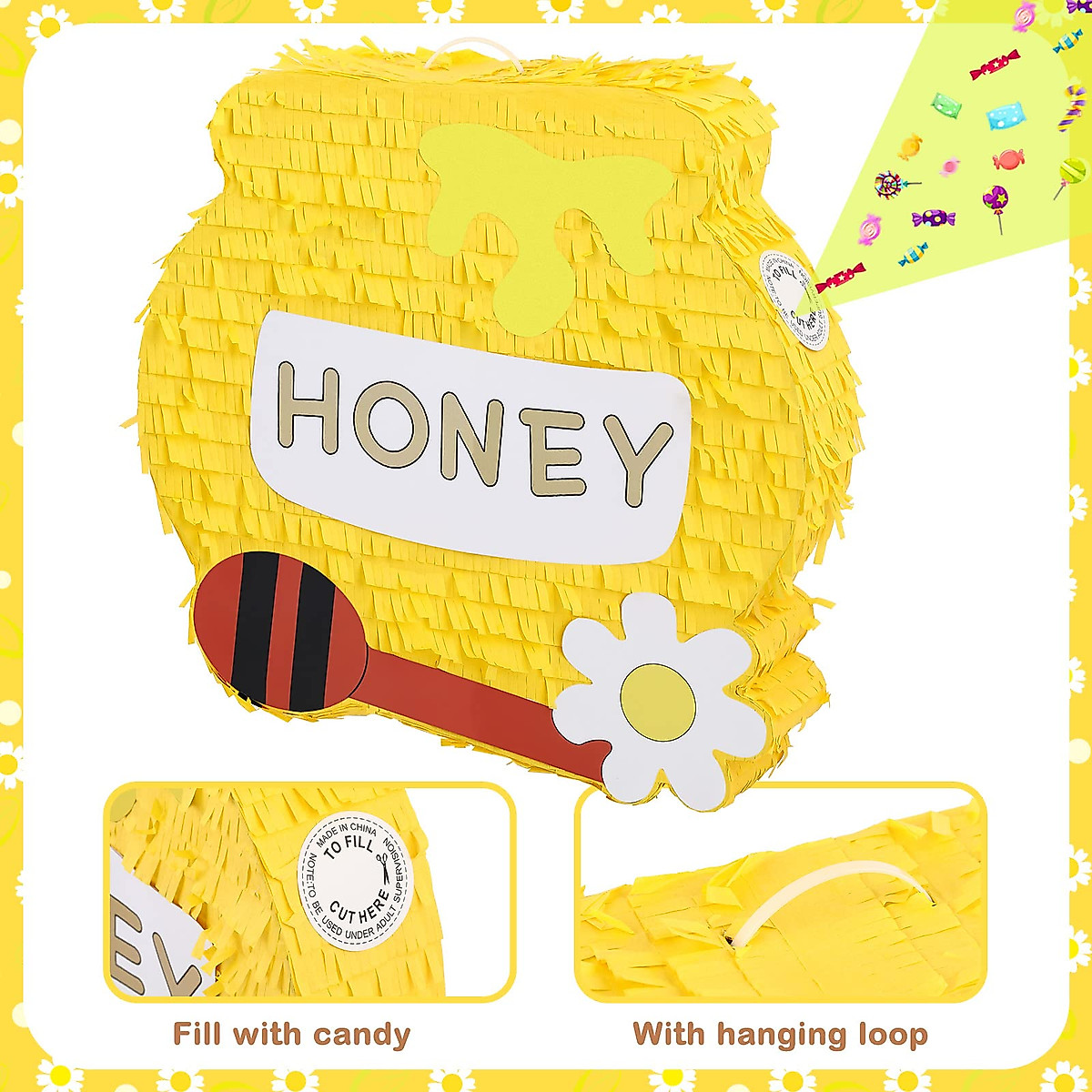 Deekin 3 Pcs Cute Piñata Set Include Piñata with Stick Eye Mask Large Piñata Money Piñata for Kids Music Science School Sports Bridal Shower Birthday Party Decorations Supplies