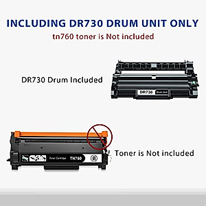 Tounker DR730 Drum Unit Compatible Replacement for Brother DR730 DR-730 DR 730 for HL-L2350DW HL-L2395DW HL-L2370DW HL-L2390DW MFC-L2710DW MFC-L2750DW DCP-L2550DW Printer (2-Pack)