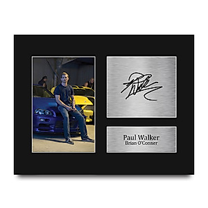 HWC Trading Paul Walker Fast And Furious Gifts USL Printed Signed Autograph Picture for Movie Memorabilia Fans - US Letter Size