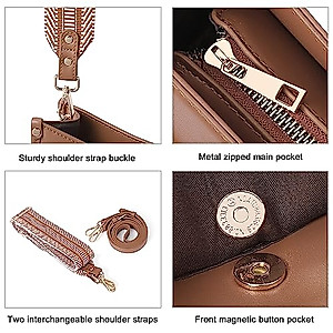 CLUCI Crossbody Bags For Women Trendy Fashion Shoulder Bag Vegan Leather Purse For Ladies with Adjustable Strap