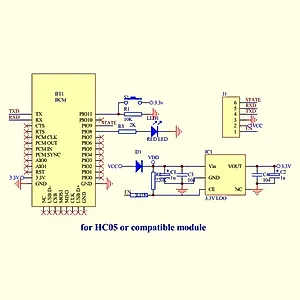 HiLetgo 2pcs HC-05 Wireless Bluetooth RF Transceiver Master Slave Integrated Bluetooth Module 6 Pin Wireless Serial Port Communication BT Module for Arduino