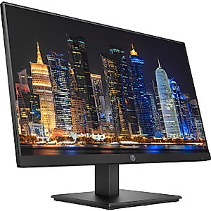 HP P244 23.8 Inch IPS LED Backlit Monitor (5QG35A8#ABA) 2-Pack Display Bundle with Fully Adjustable Dual Monitor Stand and Desk Mount Clamp