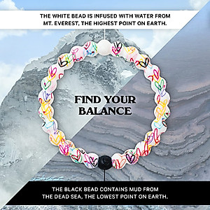 Lokai Silicone Beaded Bracelet for Women & Men, Artist Collection - James Goldcrown Hearts, (Medium, 6.5 Inch Circumference) - Jewelry Fashion Silicone Bracelet Slides-On, Comfortable Fit