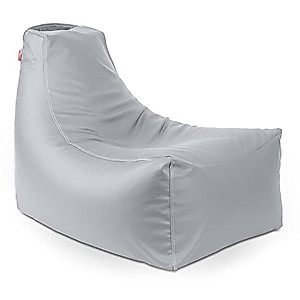 Jaxx Juniper Premium Vinyl Classroom Bean Bag Chair, Submarine Grey