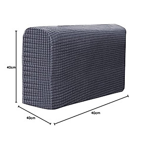 NOLITOY 2pcs armrest Cover Thicken Protective Cloth Protective case with armrests Interior Hand Towel Washable Protective Agent Grip armrest pad Two-Seater arm Cuff Chair Elastic