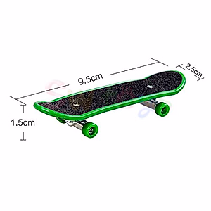 CAOREN Mini Skateboard, 2PCS Finger Board Tech Truck Mini Skateboards Alloy Stent Party Favors Gift