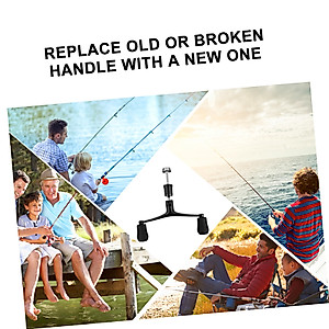 Sosoport 1pc Double Rocker Arm Swivel Rocker Fishing Boat Accessories Rotary Tool Accessories Fishing Rotary Knob Fishing Reel Knob Fishing Handle Arm Grip Reels Fishing Rod Parts Lengthen