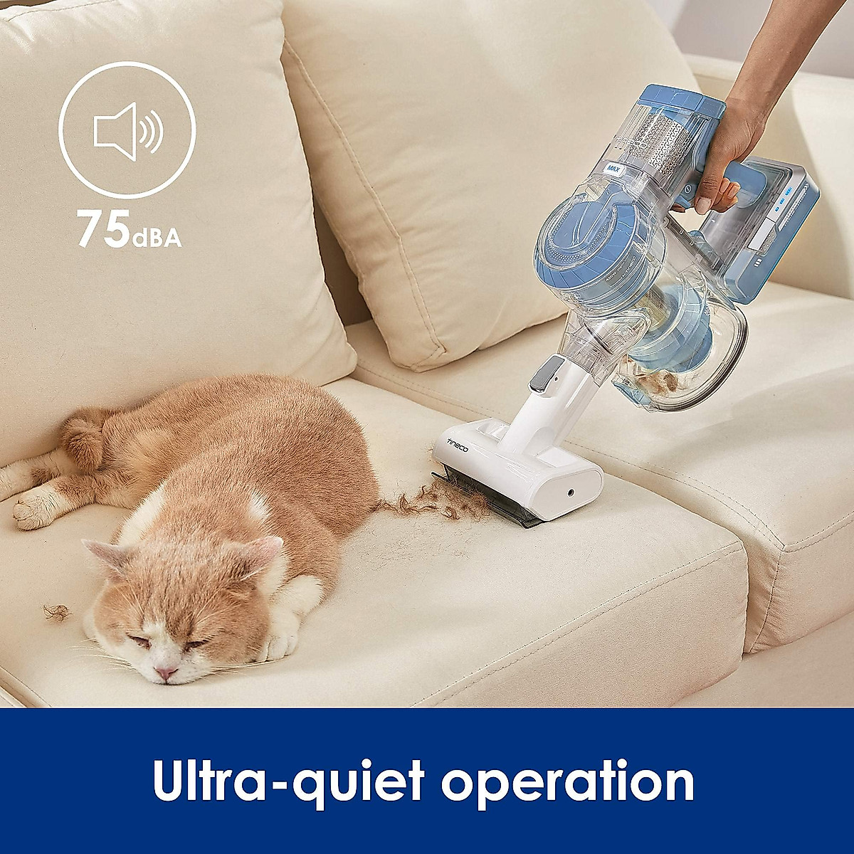 Tineco A11 Hero EX Cordless Stick Vacuum, Powerful Suction Handheld Vac Lightweight for Carpet Hard Floor