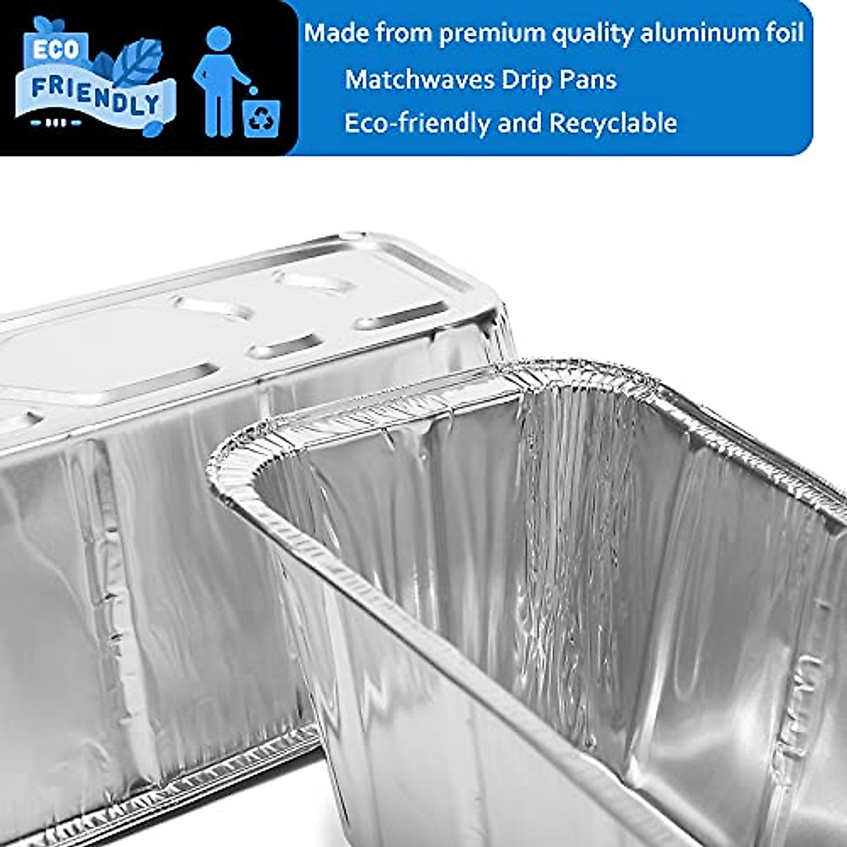 Matchwaves 20 Pack Blackstone Grease Cup Liners, Grease Catcher Liner, Aluminum Foil Drip Pan for 28 and 36 inch Blackstone Griddle