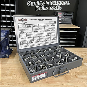 Metric Stainless Steel Allen Socket Head Cap Bolts Screws A2 18-8 (304) Assortment M6 M8 M10 M12-306PCS
