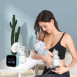 Electric Breast Pump Rechargeable Double Pumps Portable Powered Breast Pump Electric Breast Breastfeeding Pump