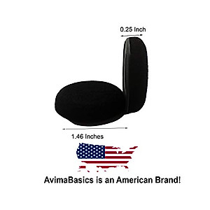 HW540 EncorePro Ear Pads by AvimaBasics | Premium Replacement Earpads Spare Foam Cushions Cover Repair Parts for Plantronics HW530 HW530D HW540D HW535USB HW545 HW545USB HW545-M Headsets (1 Pair)