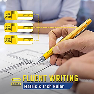 Gifts for Men Dad Multitool Pen - Christmas Stocking Stuffers Birthday Tool Gifts for Men Dad Women Husband Cool Tool Gadgets for Engineers Construction Workers Carpenter with LED Light Pocket EDC Pen